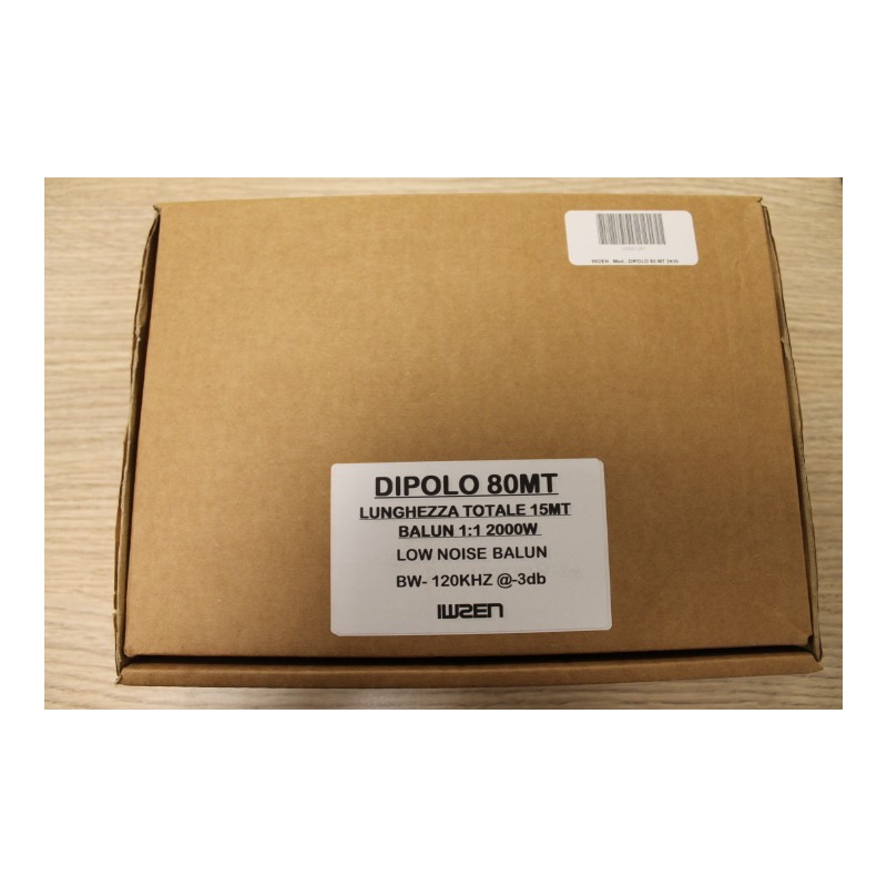 DIPOLE 80 METERS BAND IW2EN